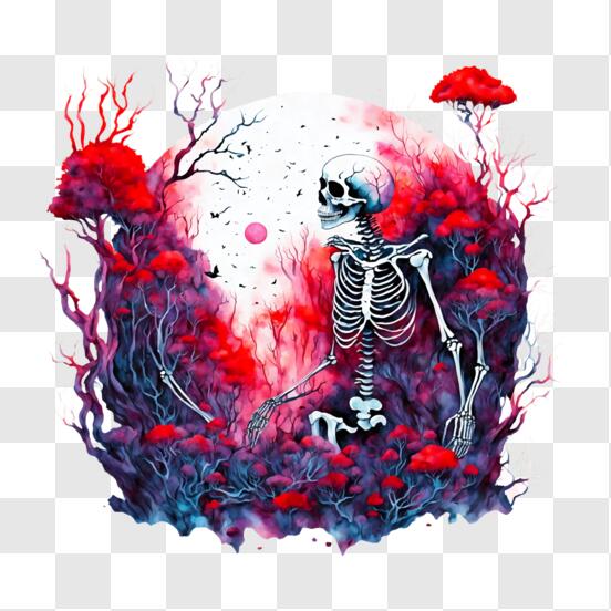 Download Skeleton Doing Handstand Pose PNGs Online - Creative Fabrica