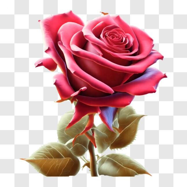 Download Beautiful Blooming Red Rose PNGs Online - Creative Fabrica