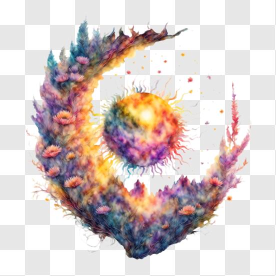 Download Vibrant and Energetic Sun Artwork PNG Online - Creative Fabrica