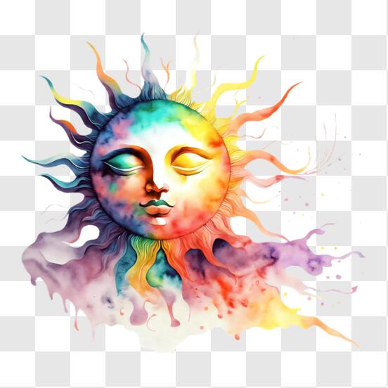 Download Colorful Painting of the Sun for Inspiration and Motivation ...