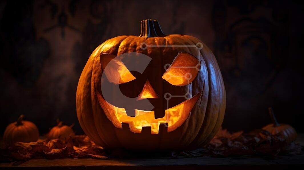Halloween Pumpkin Decoration stock photo | Creative Fabrica