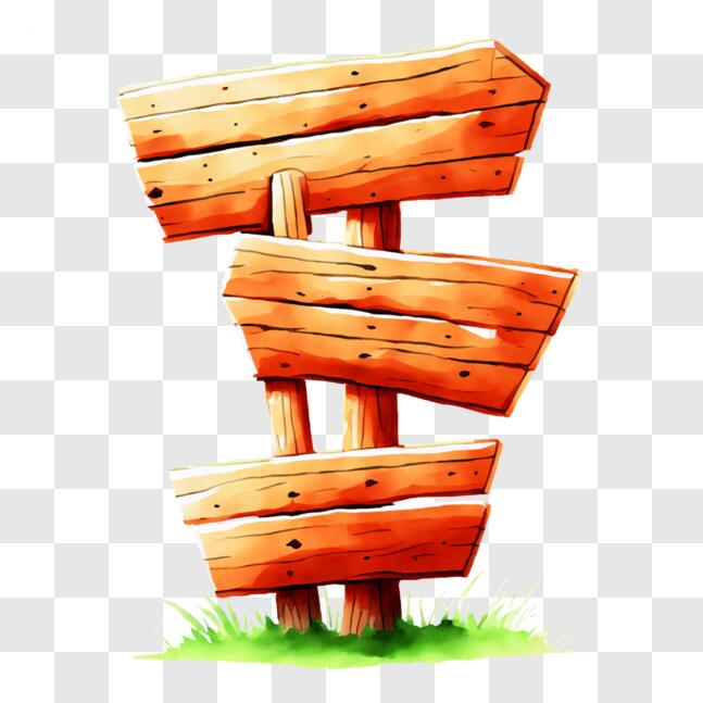 Download Wooden Signpost with Arrows | Directional Signpost PNG Online ...
