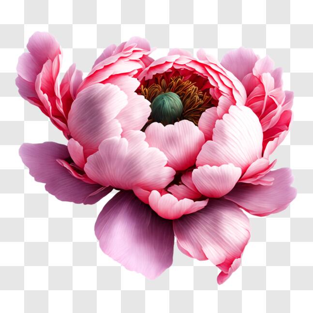 Download Pink Flower with Wilted Petals PNGs Online - Creative Fabrica