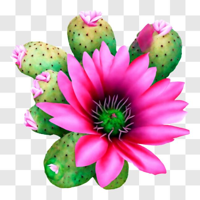 Download Colorful Flower and Cactus Plants PNGs Online - Creative Fabrica