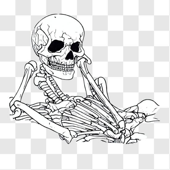Download Skeleton Doing Handstand Pose PNGs Online - Creative Fabrica