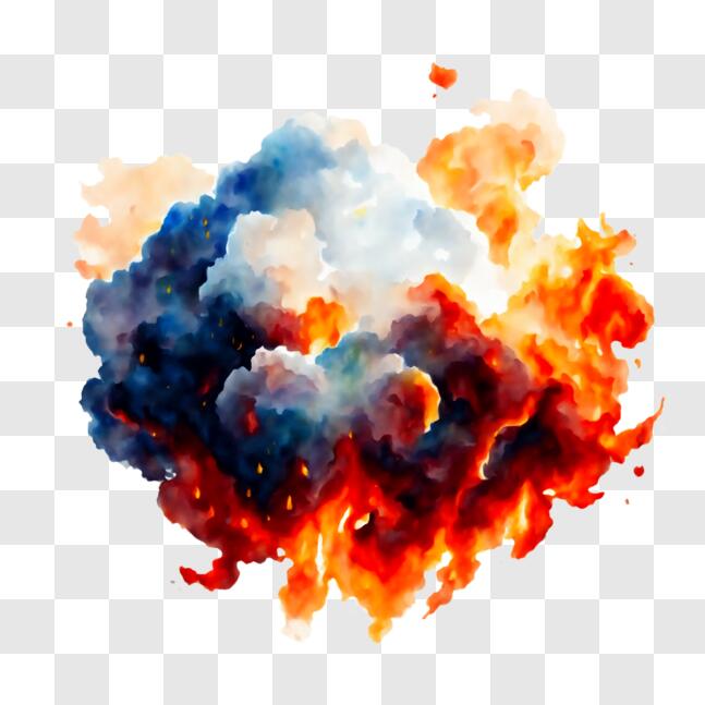 Download Colorful Explosion Illustration PNGs Online - Creative Fabrica