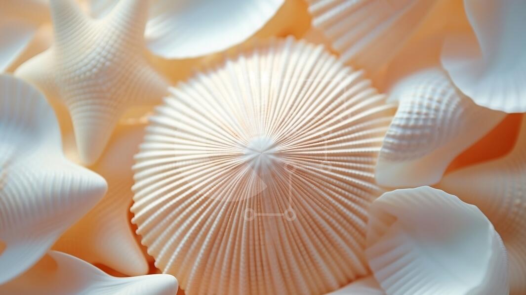 Elegant Seashells Close-Up stock photo | Creative Fabrica