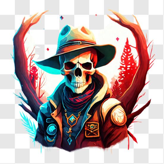 Download 3D Skull Artwork with Intricate Details PNG Online - Creative ...