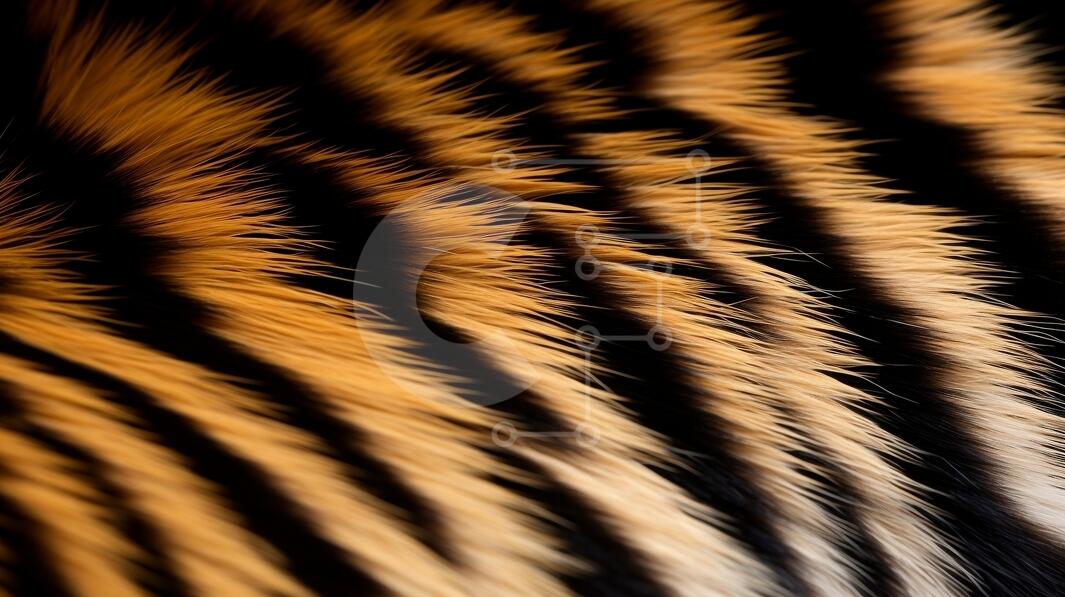Close-up of Tiger Fur | Stock Photo stock photo | Creative Fabrica