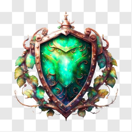 Descarga Hermosa Imagen de un Escudo de Oro con Diseños Detallados y ...