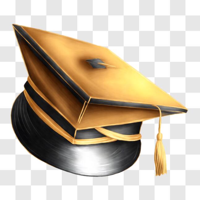Baixe Capelo de Formatura Dourado com Borlas PNG - Creative Fabrica