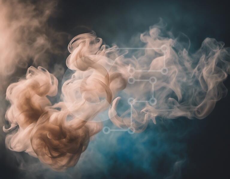 Abstract Smoke Art: Swan Shape stock photo | Creative Fabrica