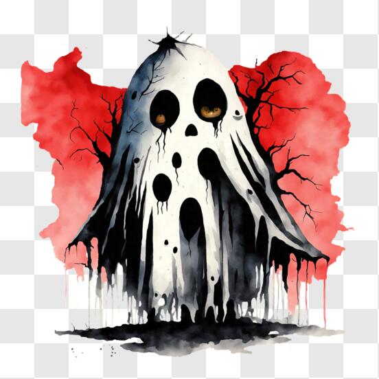 Download Spooky Ghosts in a Haunted House PNGs Online - Creative Fabrica