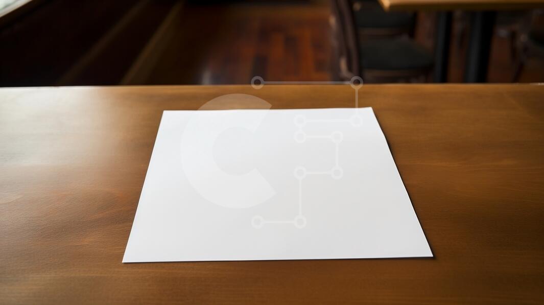 Empty Dining Table in a Restaurant or Cafe stock photo | Creative Fabrica