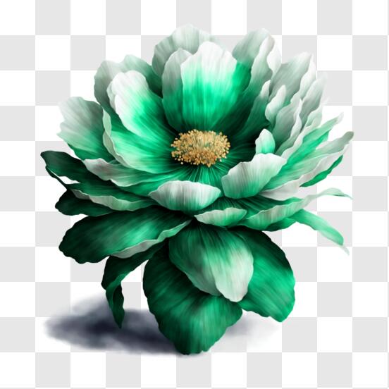 Flor Verde Esmeralda PNG - Descarga Imágenes Flor Verde Esmeralda PNG ...