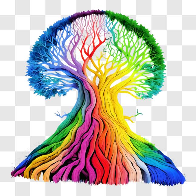 Download Colorful Tree of Human Body Parts PNGs Online - Creative Fabrica