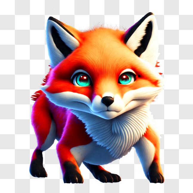 Download Detailed Image of Red Fox Standing on Hind Legs PNG Online ...