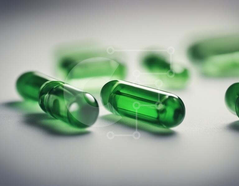 Green Pills Arranged in a Circle - Medical Stock Photo stock photo ...