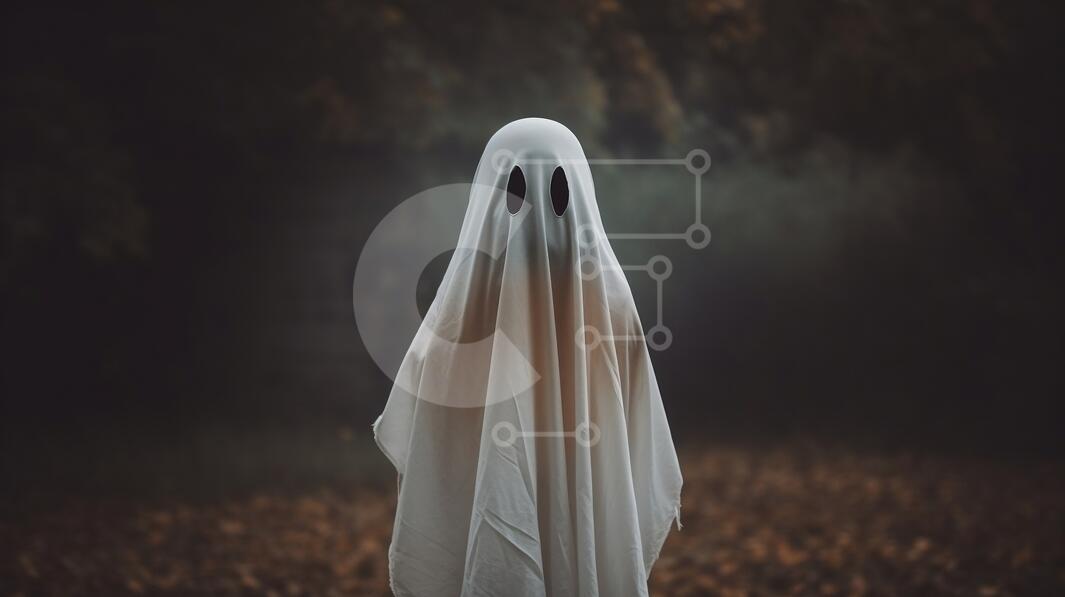 Ilustración espeluznante de fantasma para celebraciones de Halloween ...