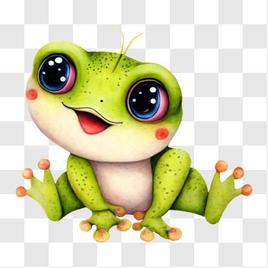 Download Adorable Green Frog for Advertisement or Promotional Material ...