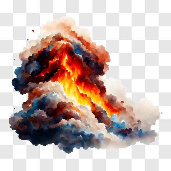 Download Colorful Cloud Explosion - Free Download PNGs Online ...