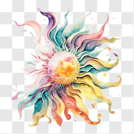 Download Bright and Colorful Sun Art PNGs Online - Creative Fabrica