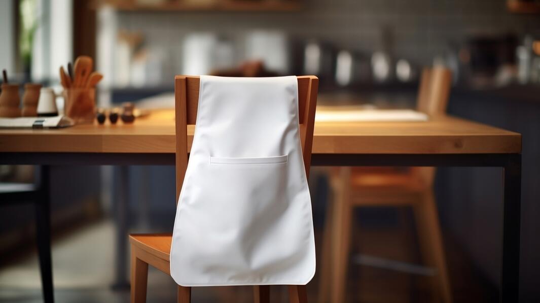 Download Wooden Chair Hanging on Table with Kitchen Utensils Mockups ...