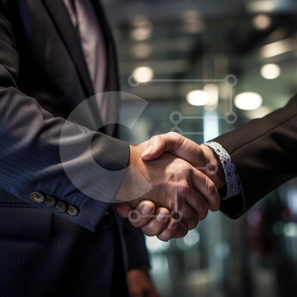 Business Handshake in a Professional Setting stock photo | Creative Fabrica