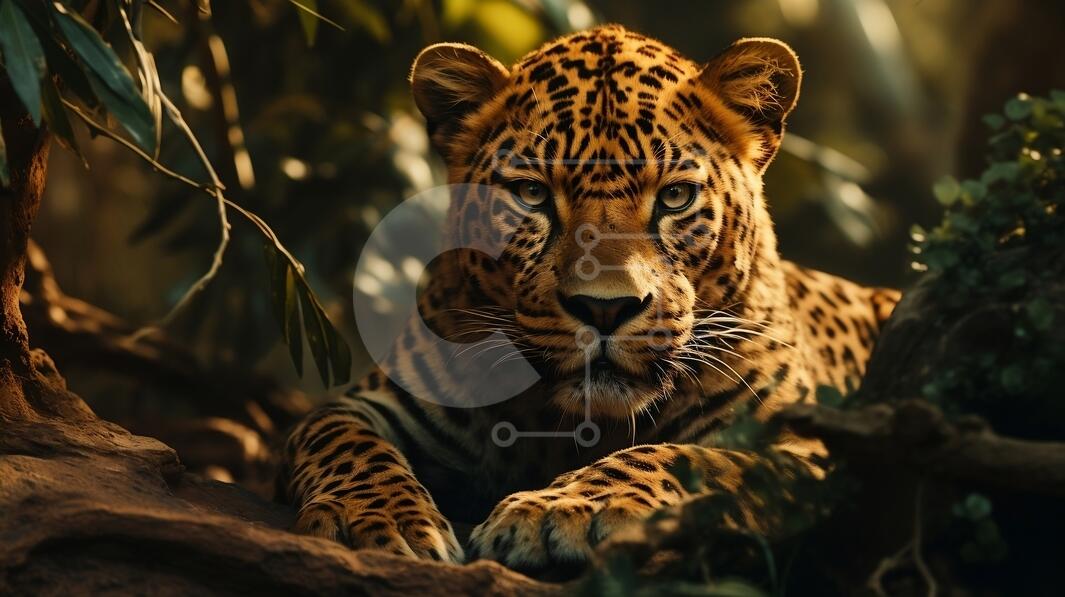 Majestic Jaguar in the Wild stock photo | Creative Fabrica