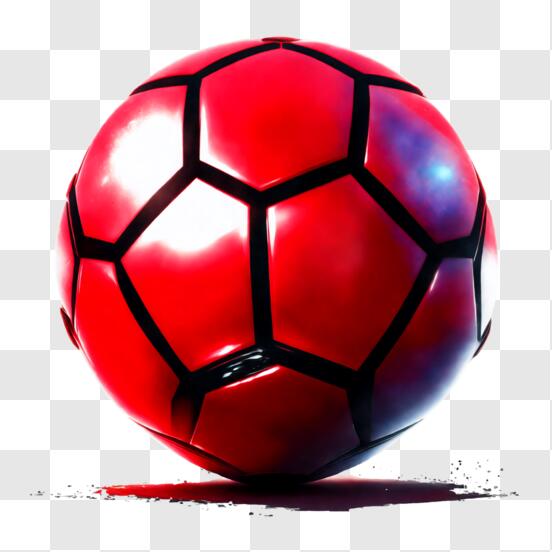 Red Soccer Ball PNG - Download Free & Premium Transparent Red Soccer ...