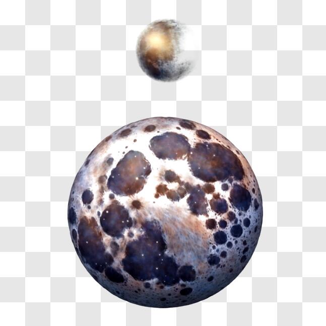 Download Illustration of Two Moons in the Solar System PNGs Online ...