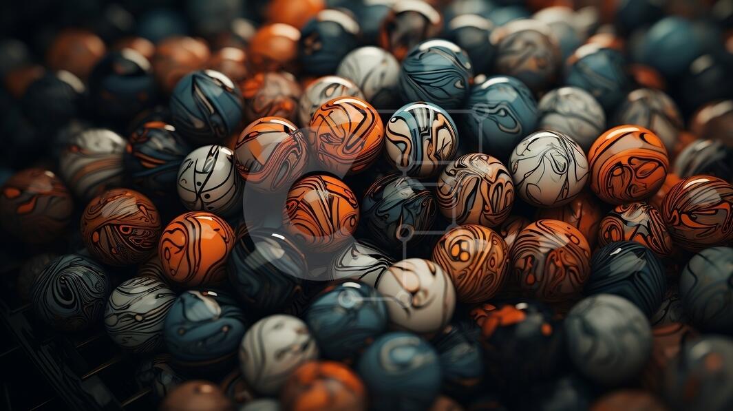 Colorful Marbles Pile stock photo | Creative Fabrica