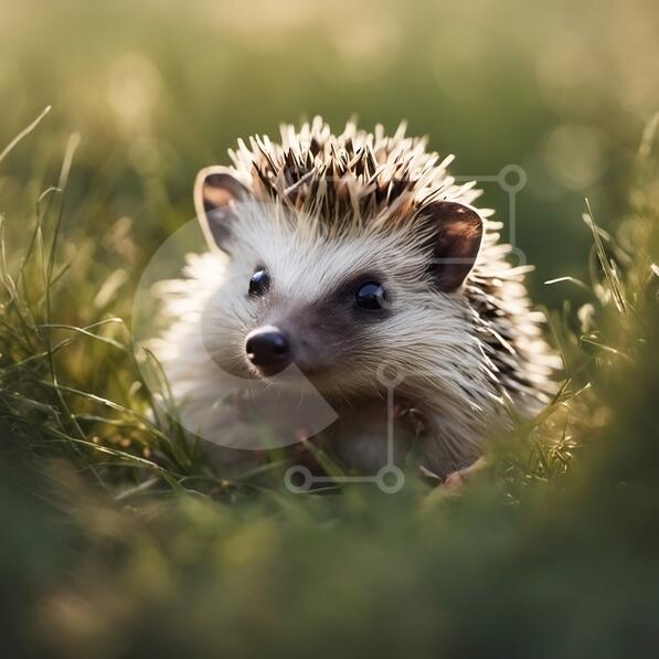Curious Hedgehog in a Beautiful Natural Setting stock photo | Creative ...