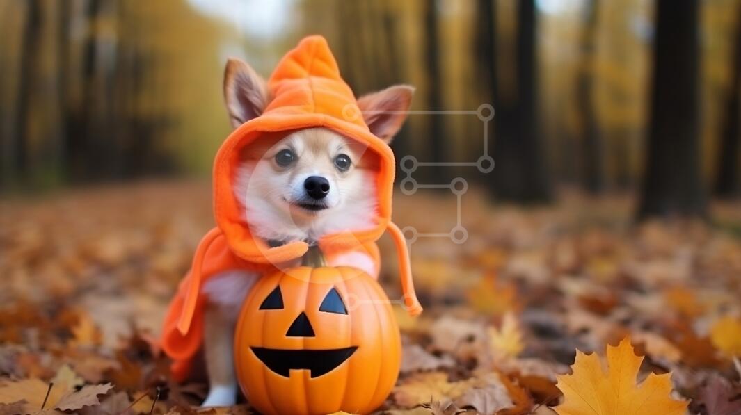 Celebrate Halloween with Your Pet stock photo | Creative Fabrica
