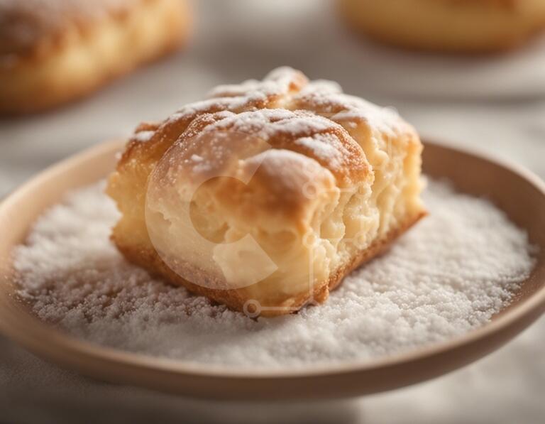 Delicious Powdered Pastry Dessert stock photo | Creative Fabrica