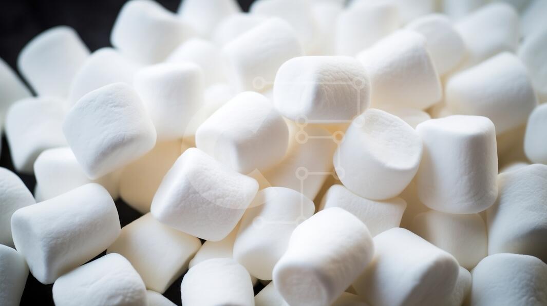 Delicious White Marshmallows Pile stock photo | Creative Fabrica