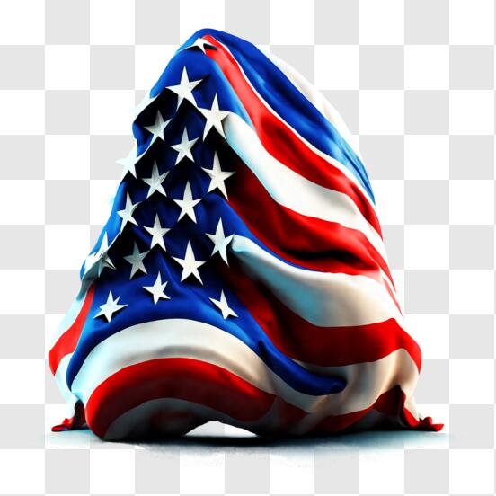 Wavy American Flag Png