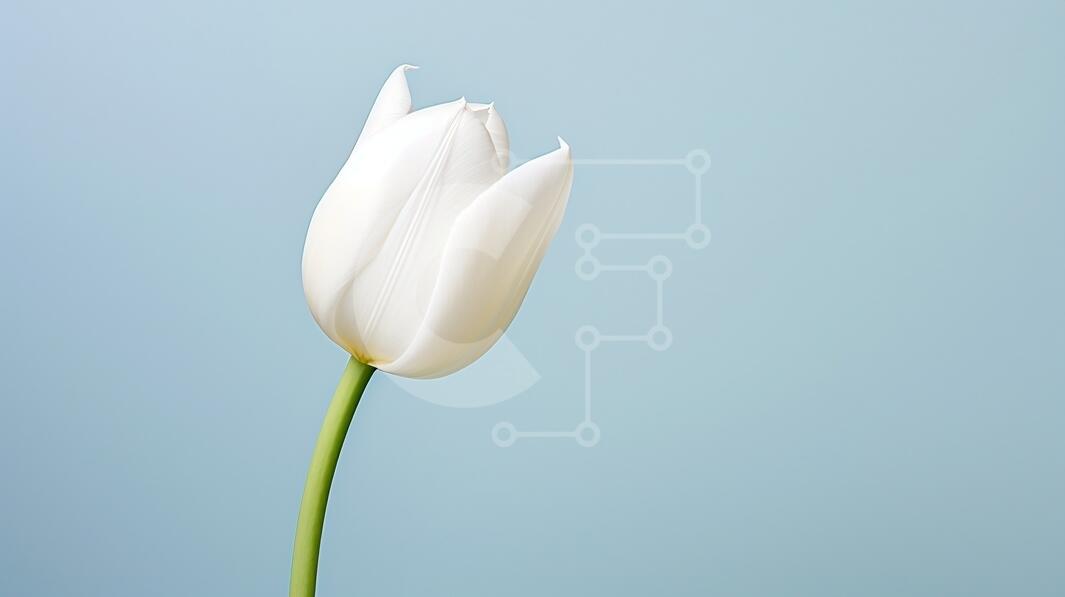 Floating Tulip in Space stock photo | Creative Fabrica