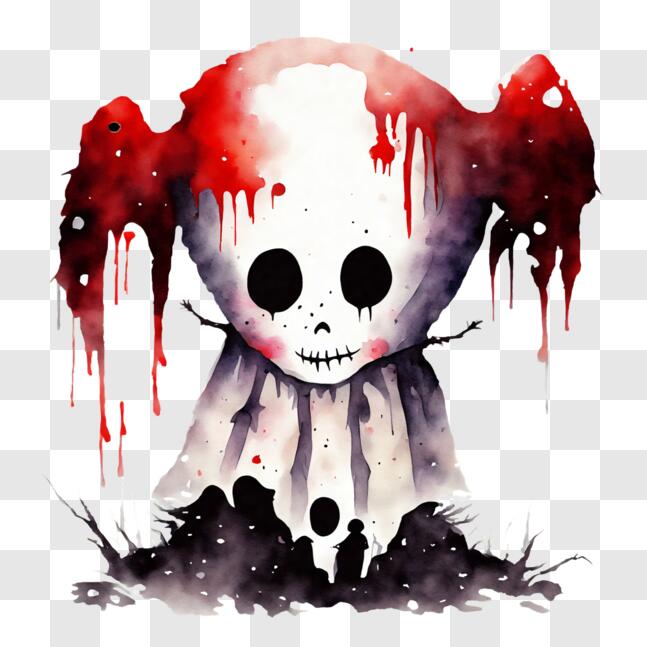 Download Creepy Clown with Blood-Stained Eyes PNGs Online - Creative ...