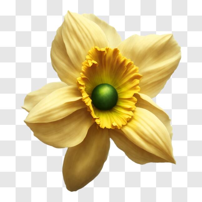 Download Single Yellow Flower on Tan Background PNGs Online - Creative ...