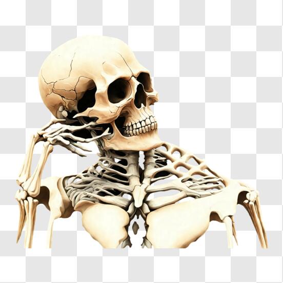 Download Skeleton Performing Handstand Pose PNG Online - Creative Fabrica