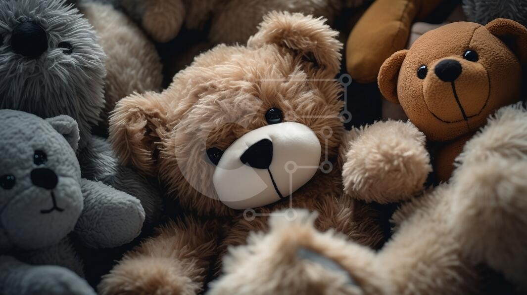 Group of Teddy Bears stock photo | Creative Fabrica