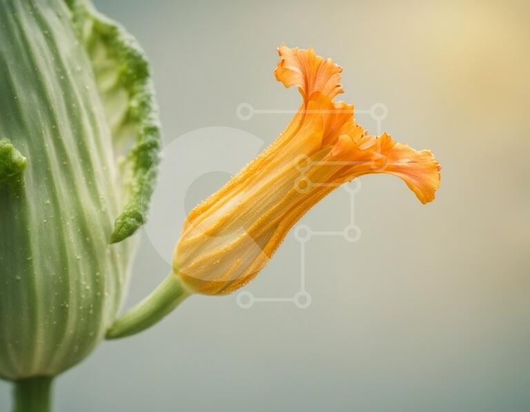 Gorgeous Orange Flower on the Verge of Blooming stock photo | Creative ...