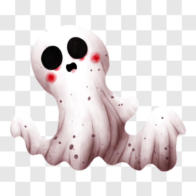 Download White Ghost with Red Eyes - Perfect for Halloween and Holiday ...