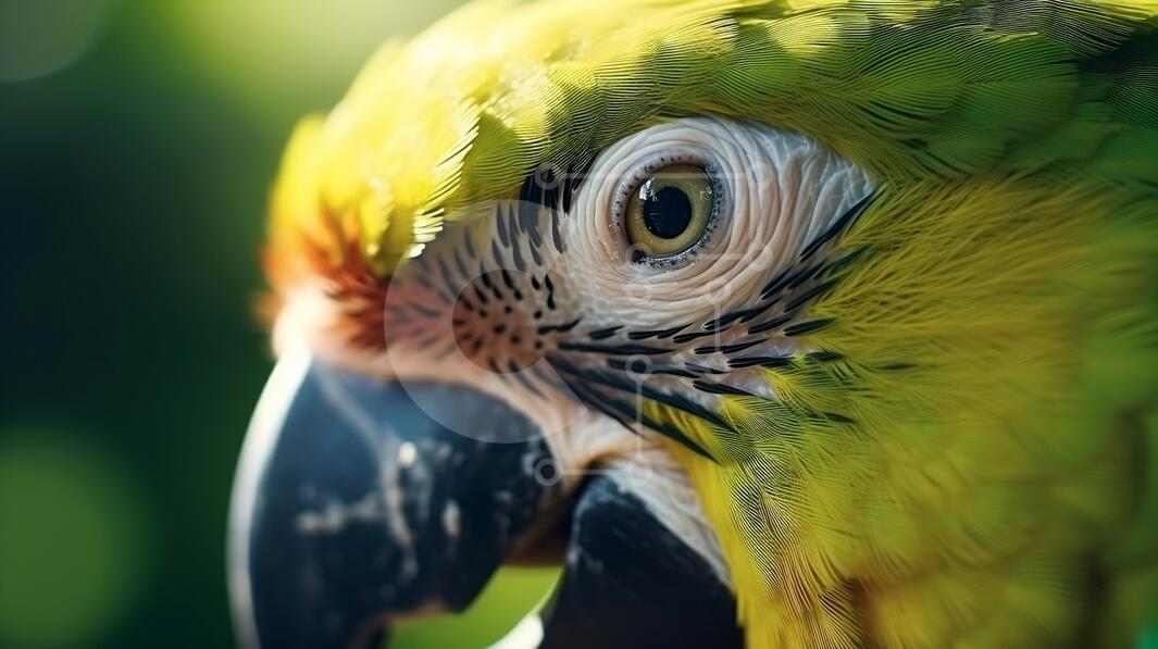 Close-up of a Bird's Face stock photo | Creative Fabrica