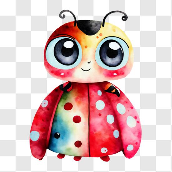 Download Cute Ladybug Decorated with Hearts and Flowers PNGs Online ...