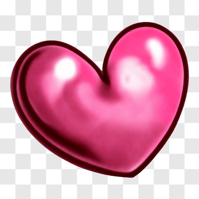 Herzform aus rosa Material PNG online herunterladen – Creative Fabrica