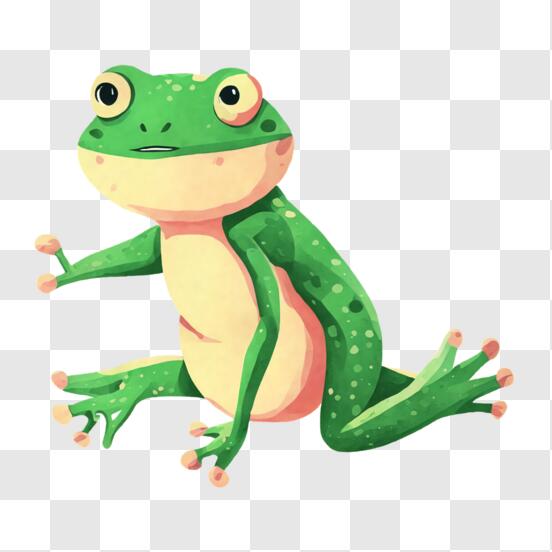 Download Adorable Green Frog for Advertisement or Promotional Material ...
