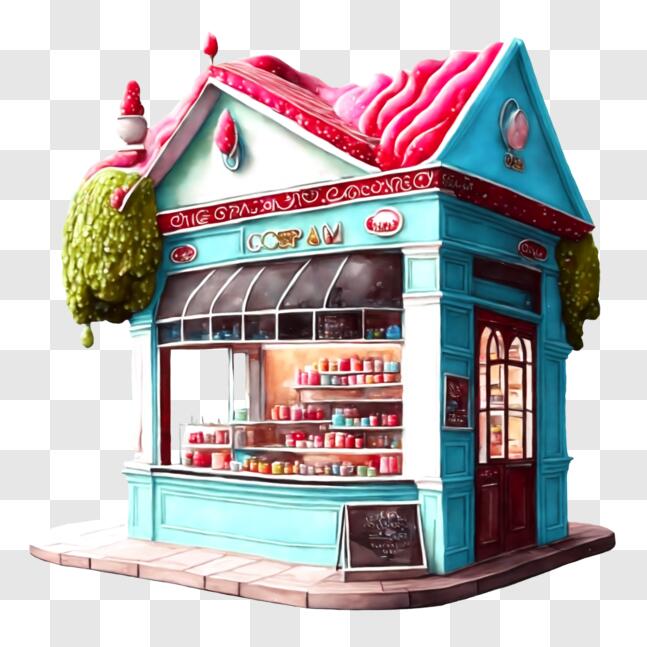 Download Colorful Candy Store with Sweet Treats PNGs Online - Creative ...
