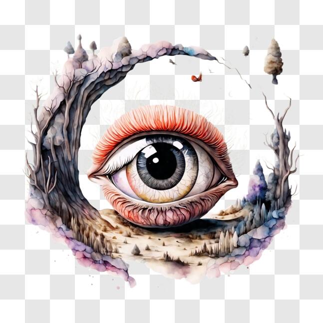 Download Forest Eye - Abstract Artwork PNGs Online - Creative Fabrica
